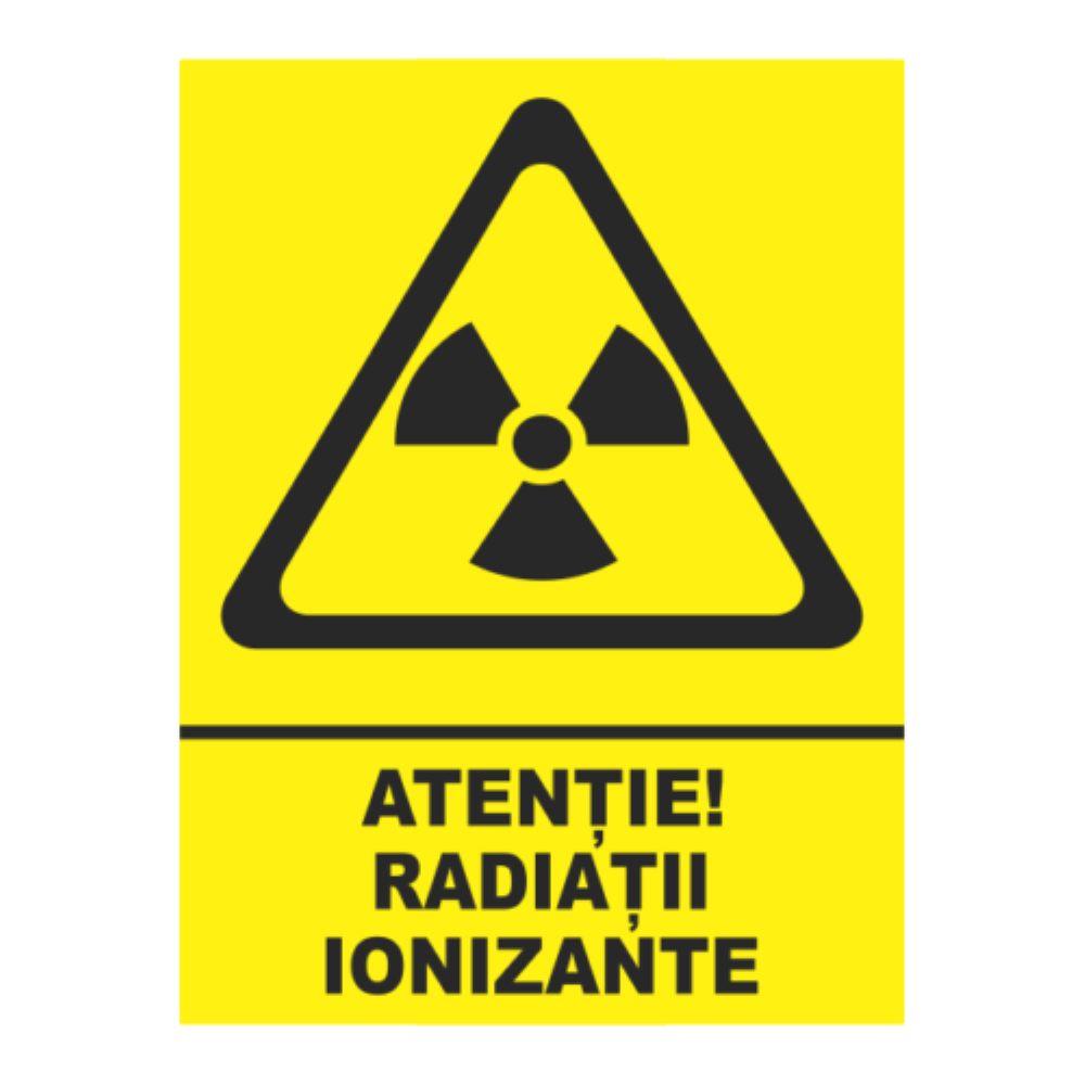 Sticker decorativ, indicator radiatii ionizante, autocolant, 594x841mm ...