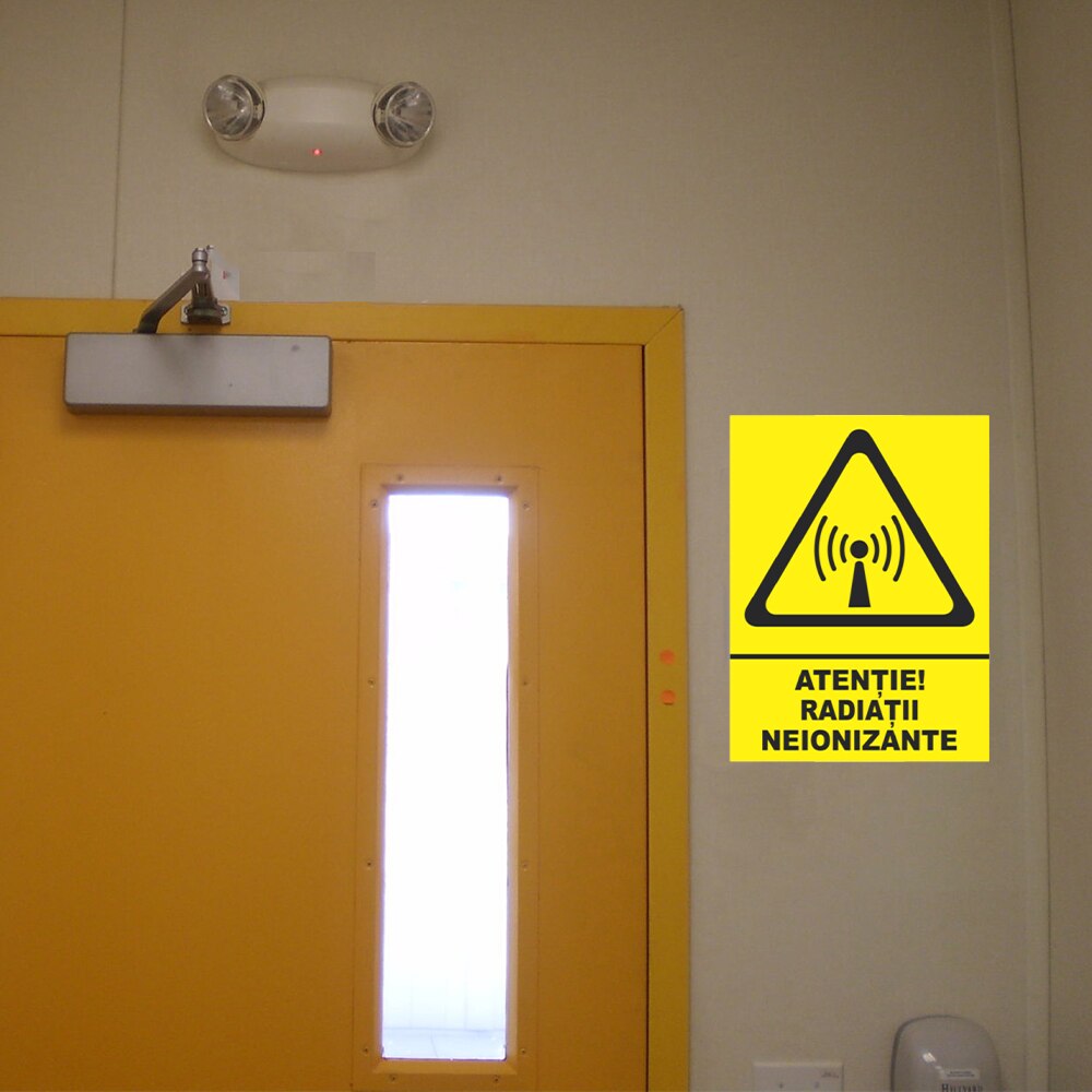 Sticker decorativ, indicator radiatii neionizante, autocolant ...