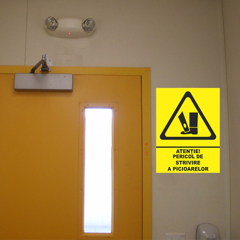 Sticker decorativ, indicator pericol de strivire a picioarelor ...