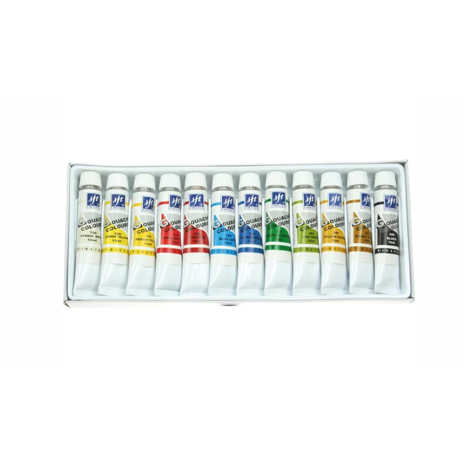 Vopsele Firster in guasa, Titanum, 12 culori x 12 ml, Multicolor - eMAG.ro