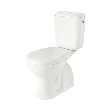 Set WC compact Cersanit Solari, include rezervor si capac WC, evacuare ...