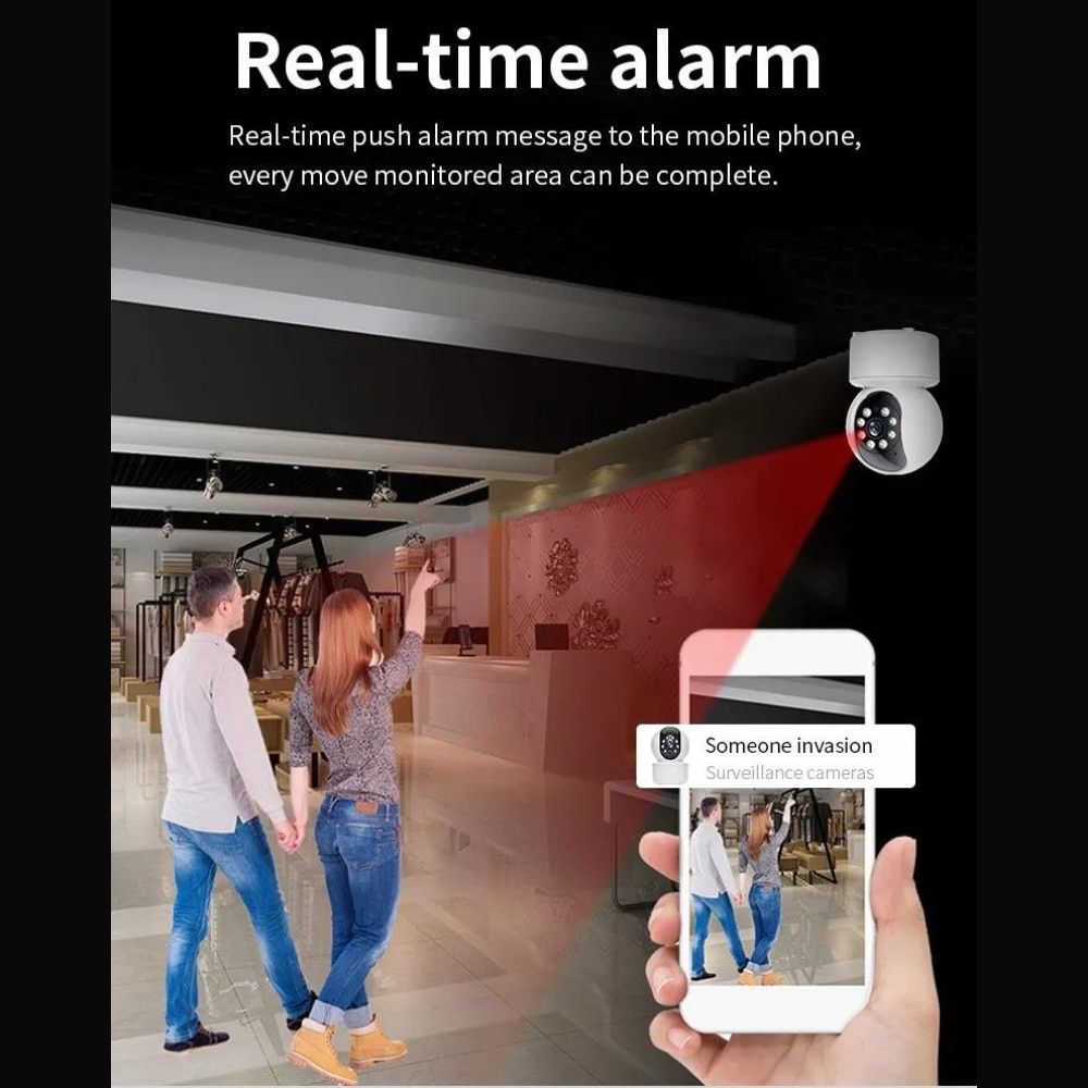 Camera de Supraveghere Inteligenta WIFI 5G, Full HD 1080p, 2Mpx, Audio ...