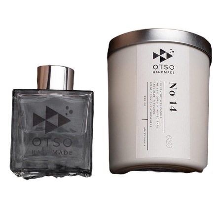 Set Lumanare si odorizant camera, Otso, Ceara de soia, 280 ml / 100 ml ...