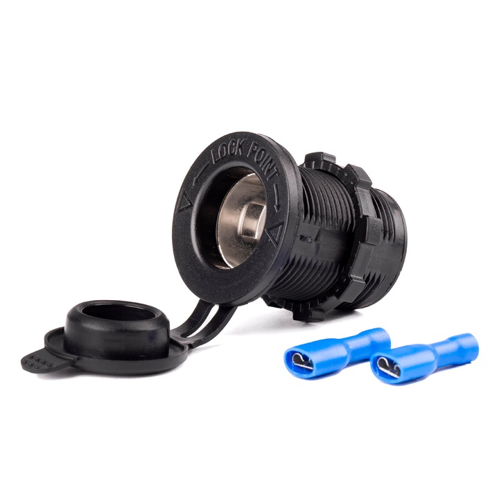 Priza bricheta auto 12/24V cu capac - eMAG.ro