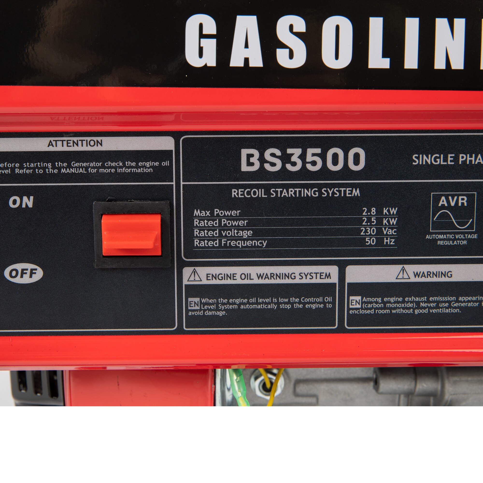 Generator pe benzina, HEBER®, 2800W, cu stabilizator de tensiune, motor ...
