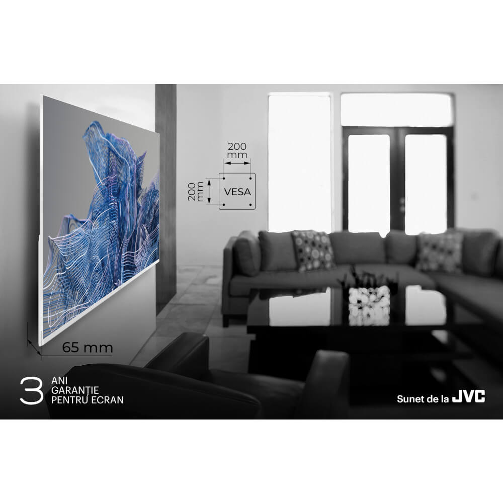 Televizor Smart LED Kivi 55U750NW, 140 cm, Ultra HD 4K, Clasa G - eMAG.ro