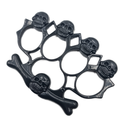 Pumnal Tip Box, Autoaparare, Model 5 Cranii Romb, Negru, Dalimag - eMAG.ro