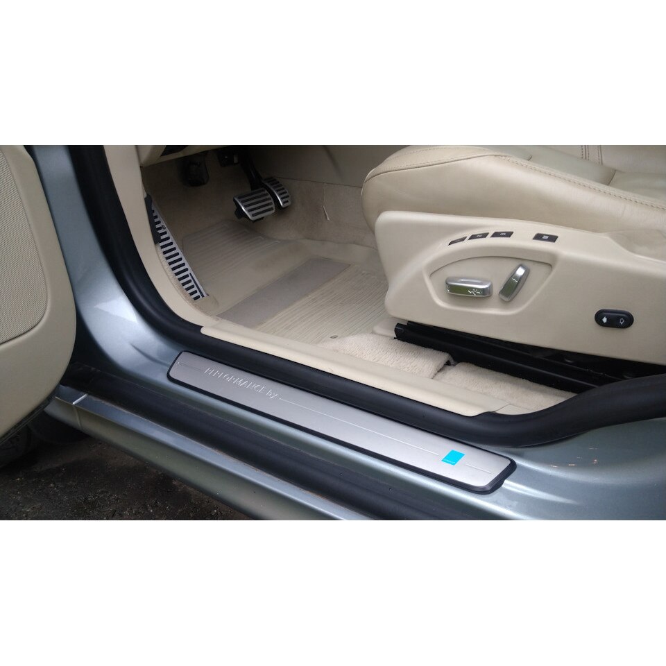 Set 2 praguri auto Polestar, Volvo, Compatibil cu Volvo XC60, Argintiu ...