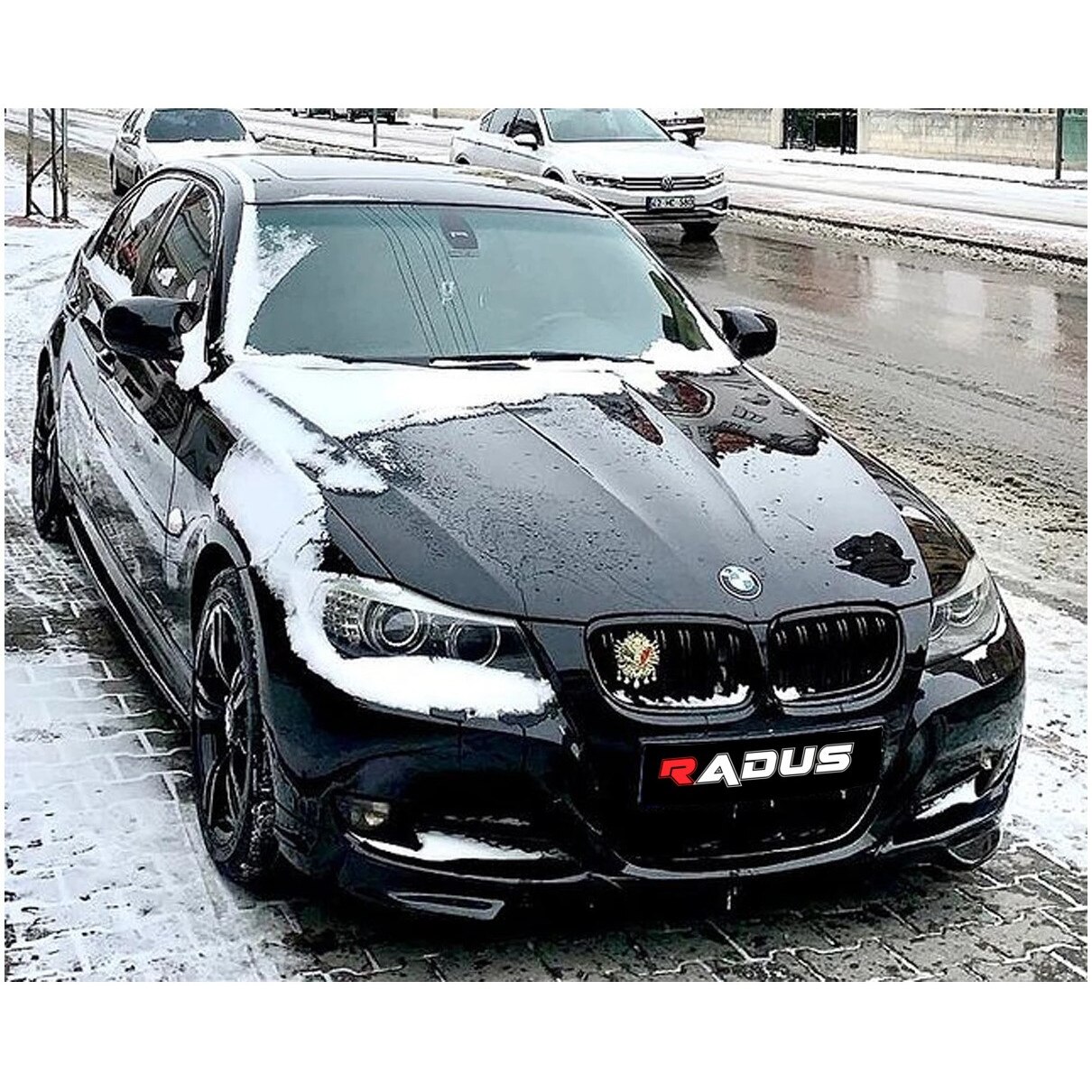 Set 2 Capace oglinzi Radus® tip Batman pentru BMW seria 3 Facelift FL ...