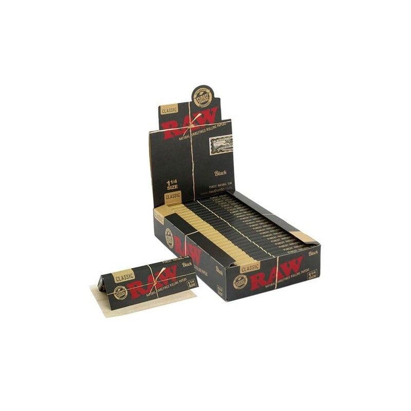 Foite RAW, Black 1 1/4 - eMAG.ro