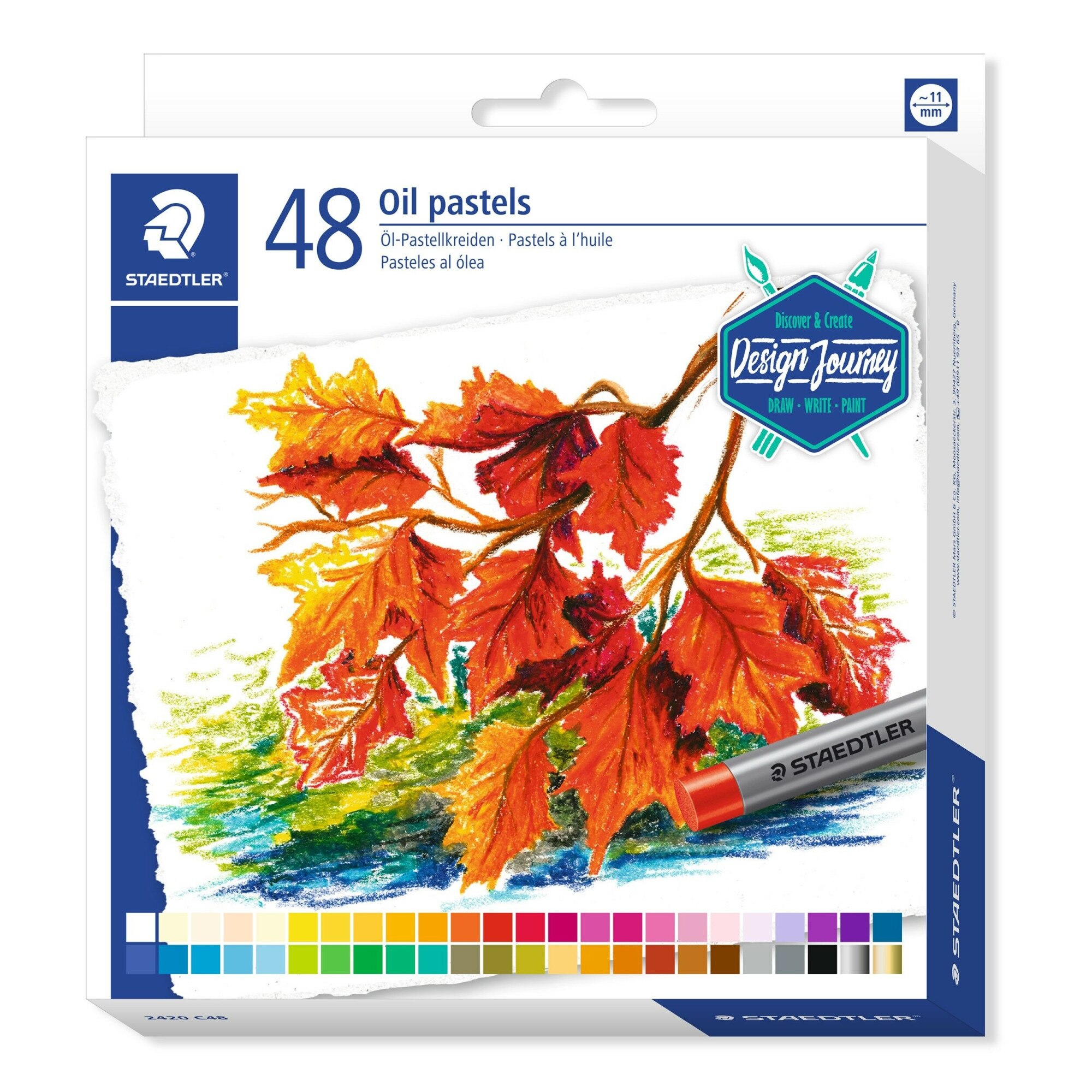 Set 48 pasteluri in ulei, Staedtler, Multicolor - eMAG.ro