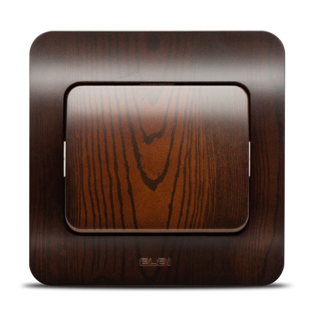 Intrerupator simplu, incastrat, 10A, gama Jazz, nuc inchis - eMAG.ro