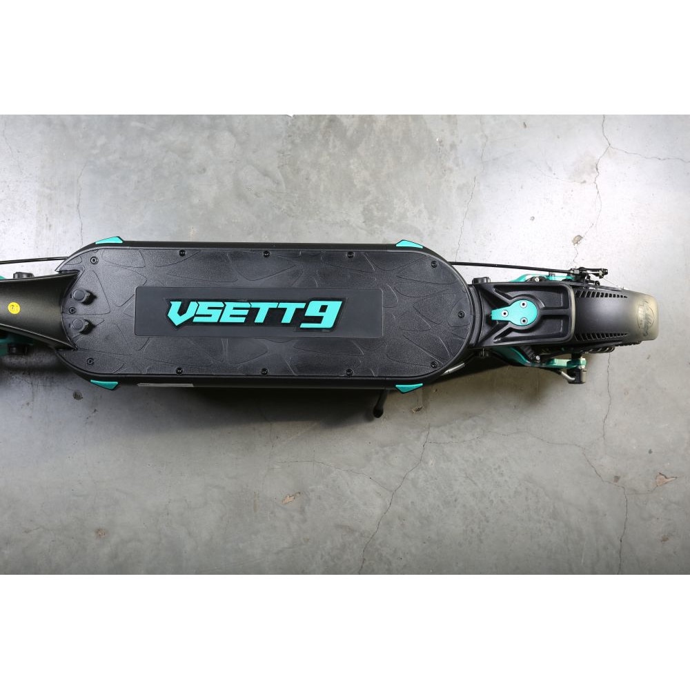 Trotineta electrica Vsett 9 Pro, Vsett, 52 V, 17,5 Ah LG, 650 W, Li-ion, 120 kg, Negru/Turcoaz ...