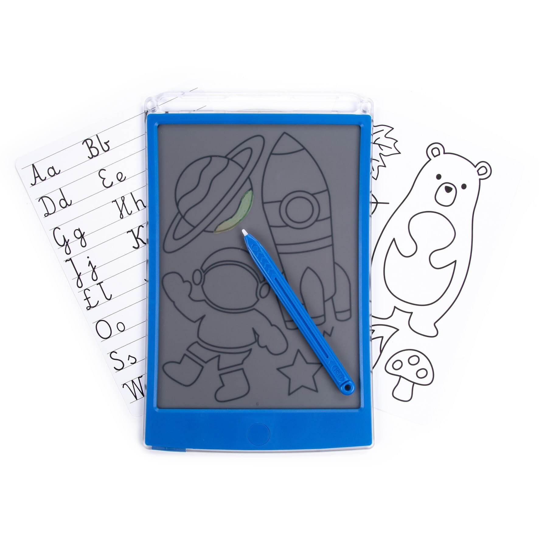 Tableta de scris si desenat pentru copii, Derform, 1045174452, Albastru ...