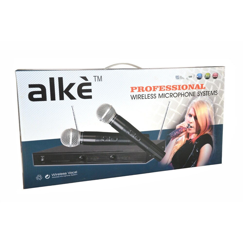 Sistem wireless Alke E50-A cu 2 microfoane VHF - eMAG.ro