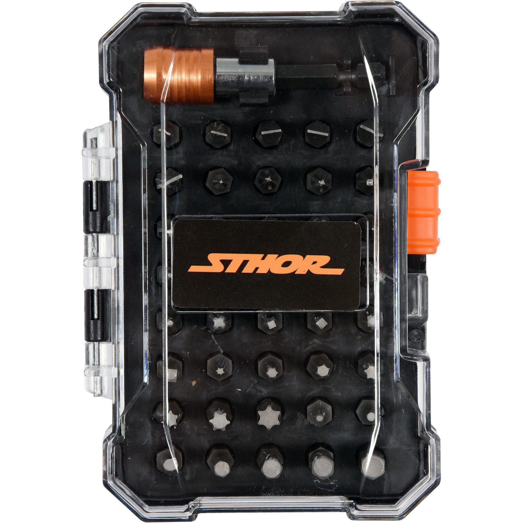 Set 41 biti Sthor, 66301, 1/4", Otel, Negru - eMAG.ro