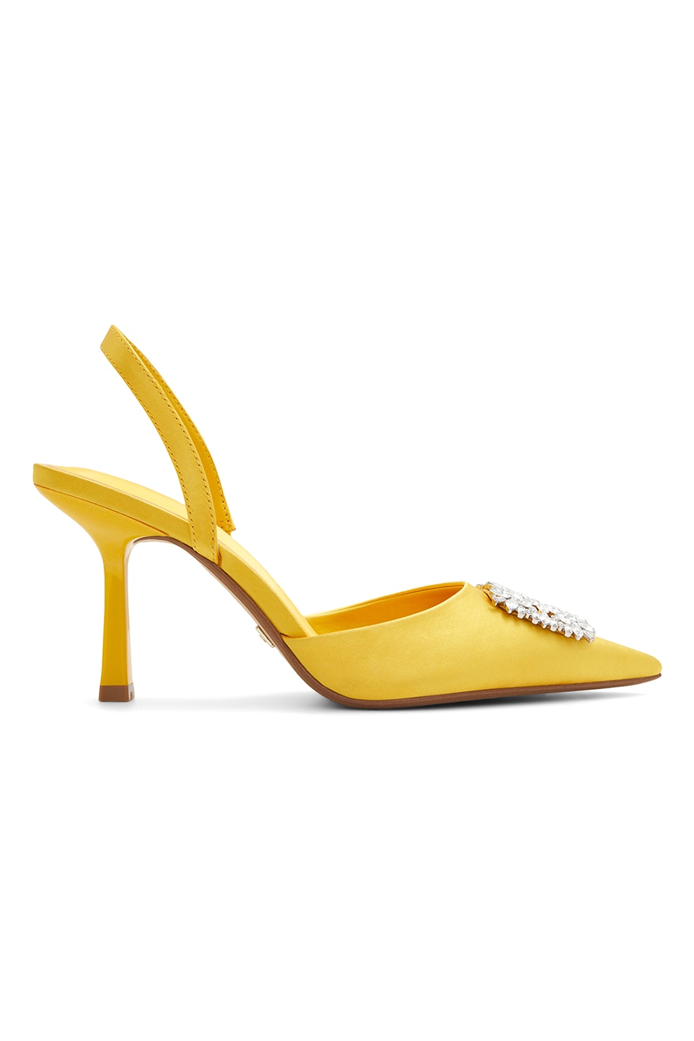 Aldo, Обувки Lareine с декоративни камъни, Шафраново жълто, 8.5 - eMAG.bg