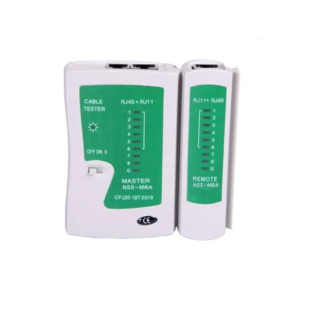 Tester Nelbo cablu retea RJ45, telefon RJ11, UTP, FTP, Internet, fara ...