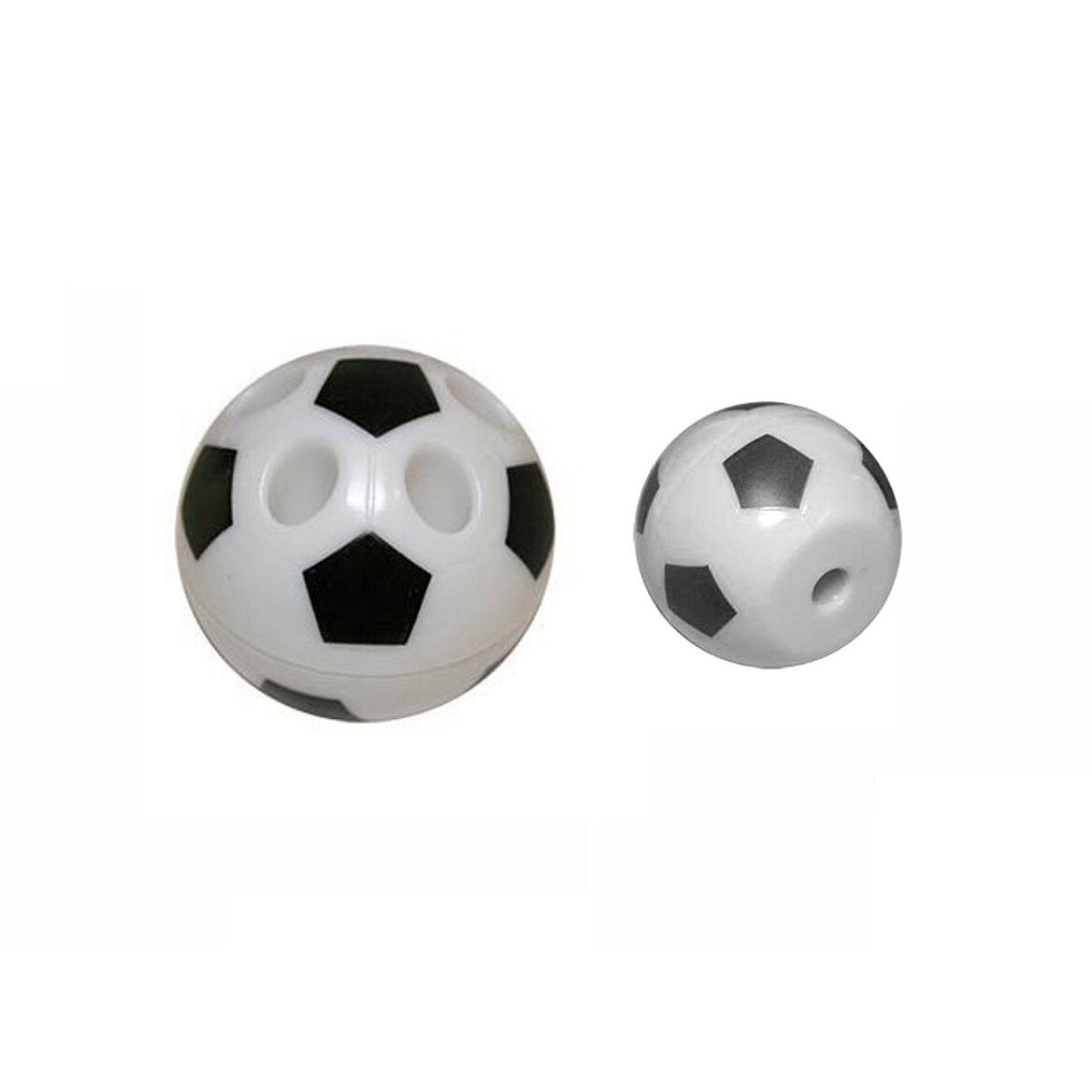 Ascutitoare in forma de minge de fotbal, Titanum, Plastic, Alb/Negru ...