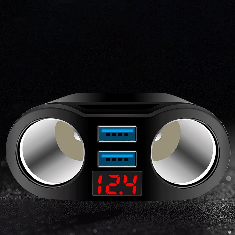 Adaptor priza auto, 120 W, 2 x prize auto, 2 x USB, rotire 110°, 12/24 ...