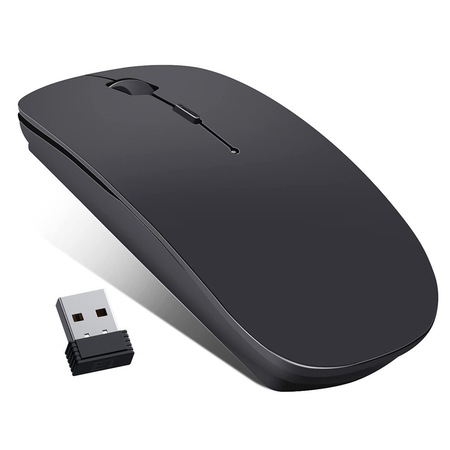 Mouse wireless, Bluetooth/USB, Ergonomic, Negru - eMAG.ro