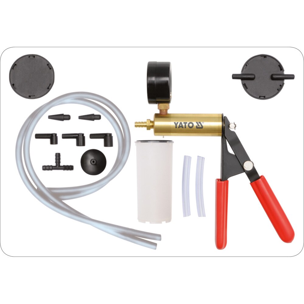 Pompa de vid cu accesorii, Yato, 16 piese, Negru/Rosu - eMAG.ro