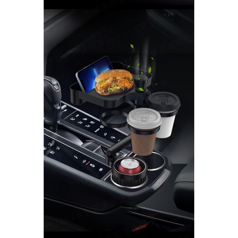 Suport pahar auto multifunctional ajustabil, cup holder, 6 in1, tava ...