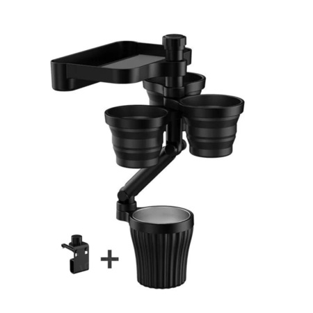 Suport pahar auto multifunctional ajustabil, cup holder, 6 in1, tava ...