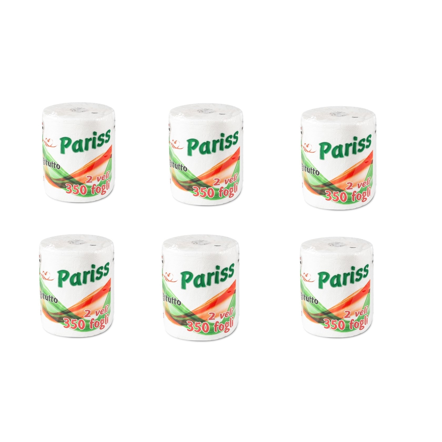 Prosop hartie Pariss, 2 straturi, 350 foi/rola, 6 ROLE/set - eMAG.ro