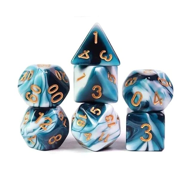 Set 7 Zaruri D&D, Oceanic Marble - eMAG.ro