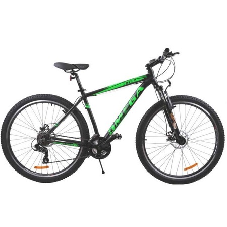 Bicicleta MTB OMEGA SWEEP negru 29", 21 viteze, cadru aluminiu, frana ...