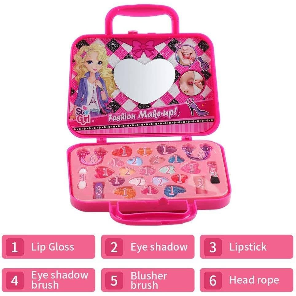 Trusa de Machiaj pentru copii Fashion Make-up IdealSTORE, Include 25 de ...