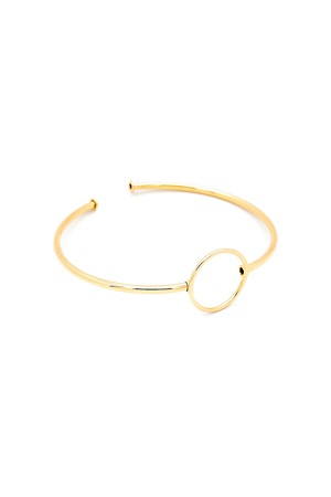 DIVA PEARLS, Bratara rigida din aur de 14K Sakura, Auriu - eMAG.ro