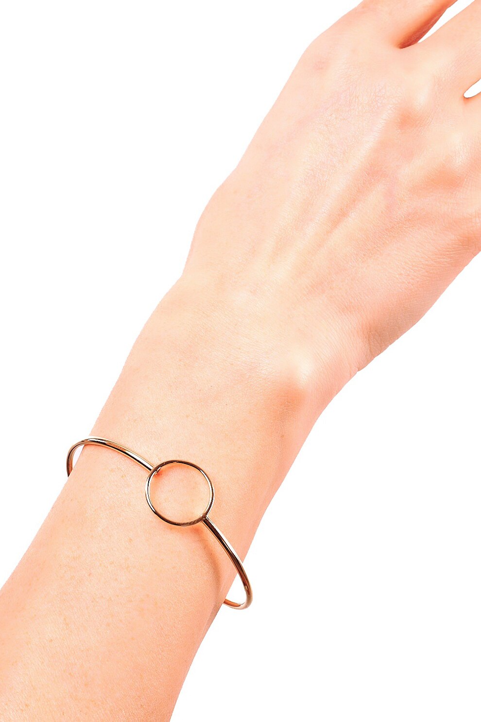 DIVA PEARLS, Bratara rigida din aur de 14K Sakura, Auriu - eMAG.ro