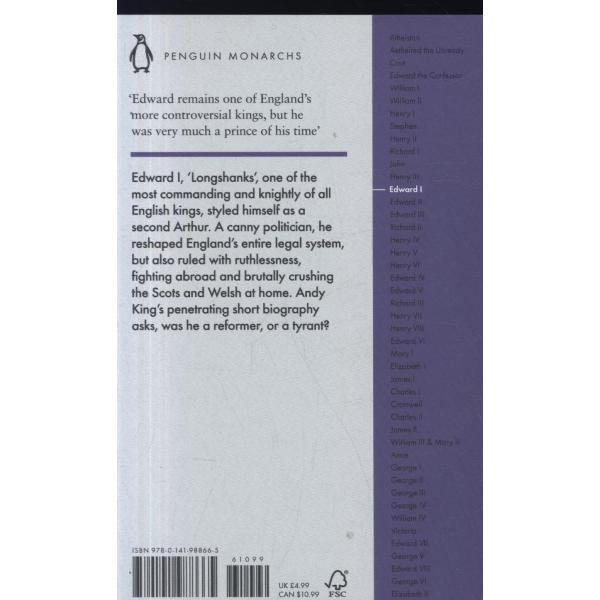 Edward I (Penguin Monarchs) - Andy King - eMAG.ro