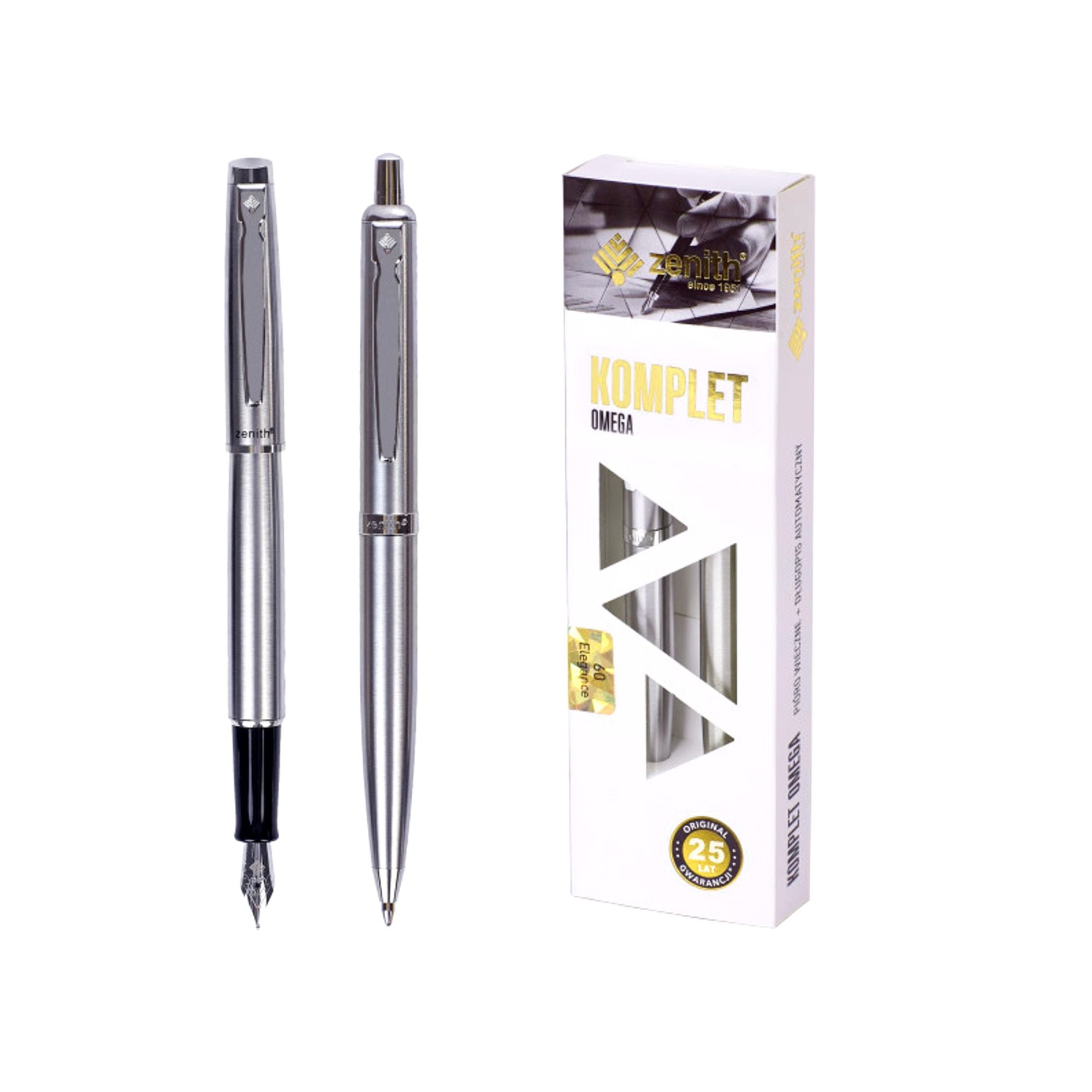 Toll/toll készlet, Zenith, 60 Elegance, Fém, Kék tinta, Ezüst - eMAG.hu