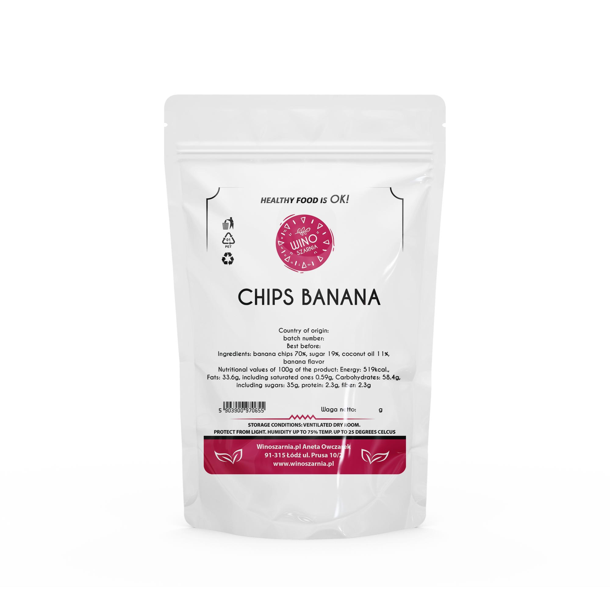 Chipsuri de banane 1kg Winoszarnia - eMAG.ro
