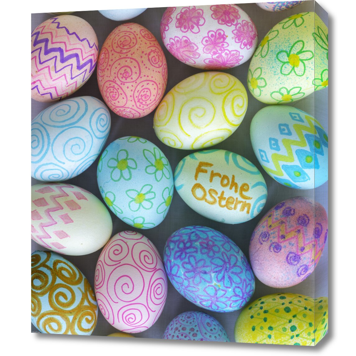 Pictura pe panza, Zakito Posters 60x70cm Oua colorate de Paste, Assaf ...