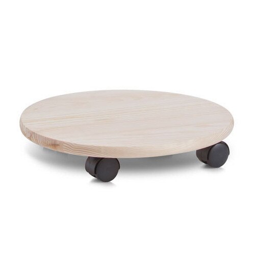 Suport pe roti pentru plante - lemn, Zeller - eMAG.ro