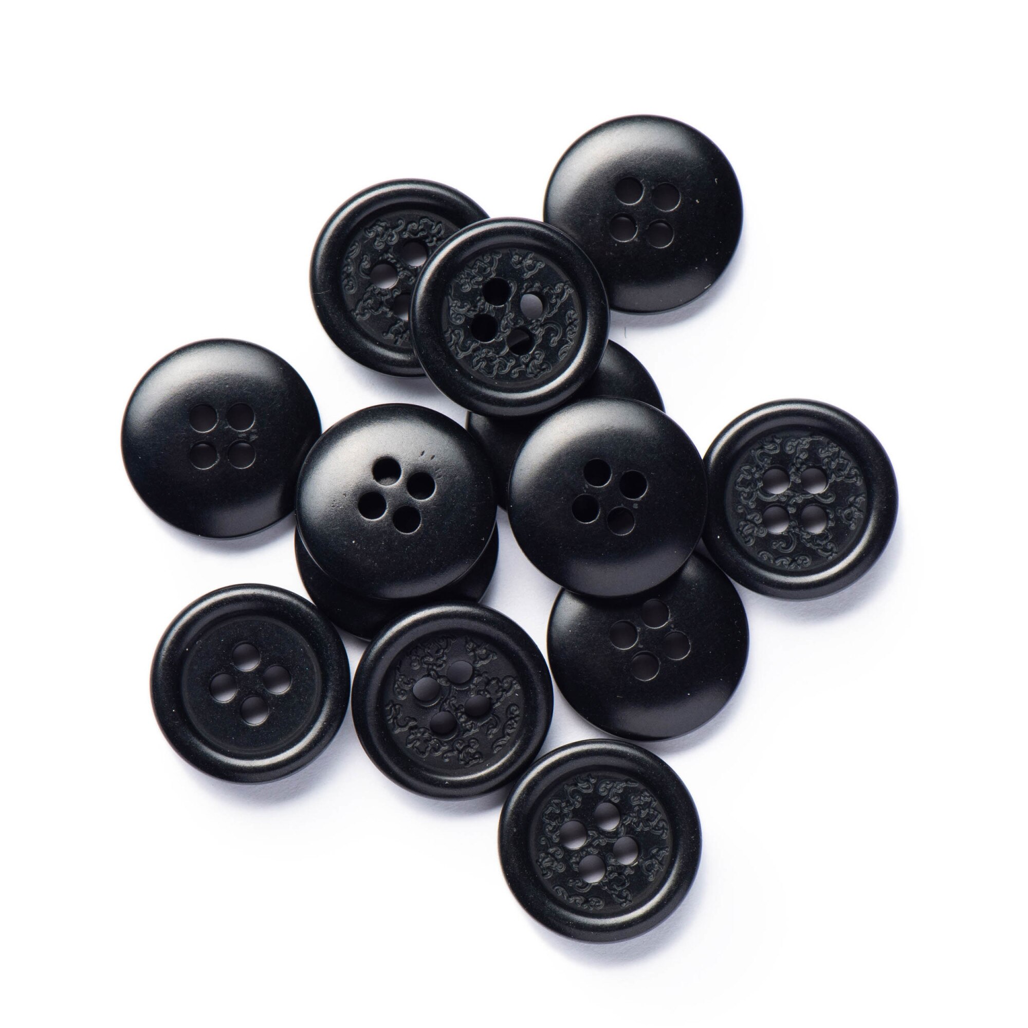 Комплект от 10 полиестерни копчета с лазерно матово покритие ...