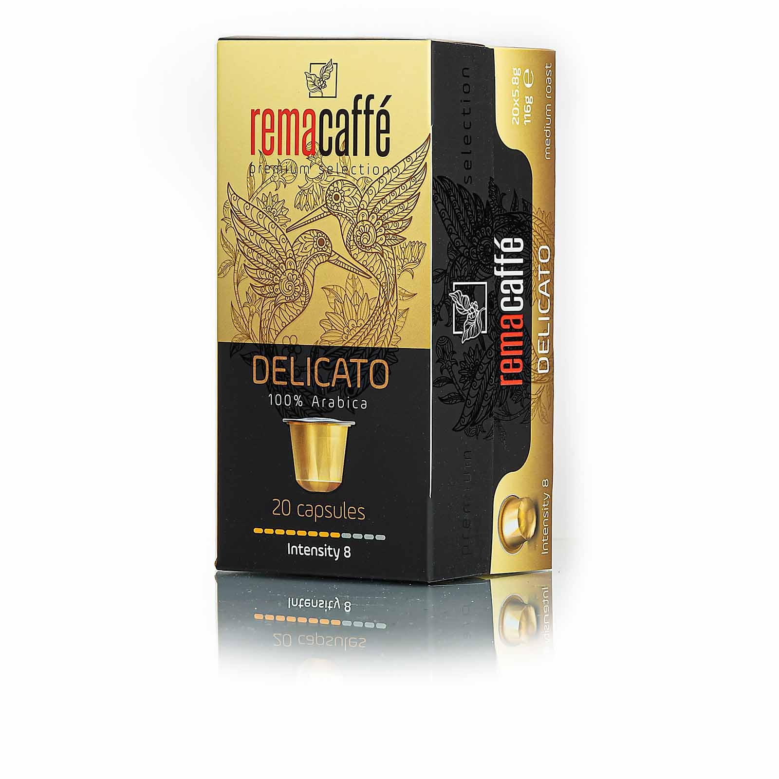 Capsule de cafea REMACAFFE Delicato, Compatibile cu Nespresso, 20 buc ...
