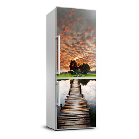 Autocolant frigider acasa pod de lemn 60 x 180 cm - eMAG.ro