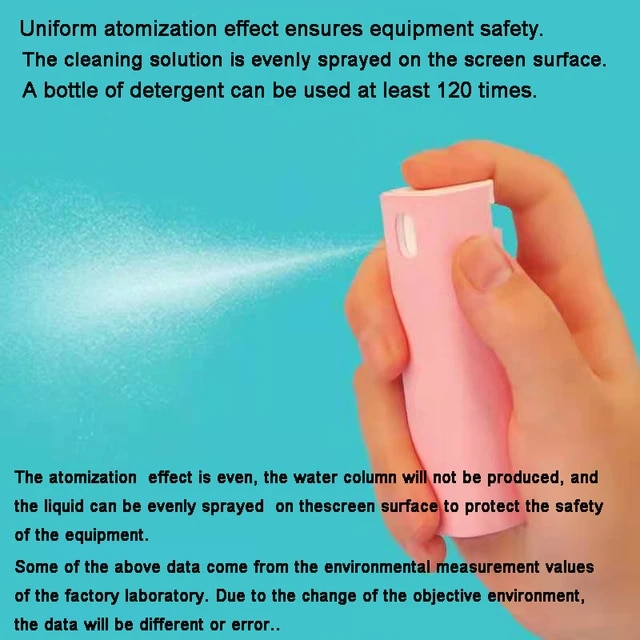 Spray de curatare display telefon 3-in-1, pentru LCD, LED-uri, tableta ...