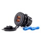 Priza bricheta auto 12/24V cu capac, 2xUSB Quick Charge - eMAG.ro