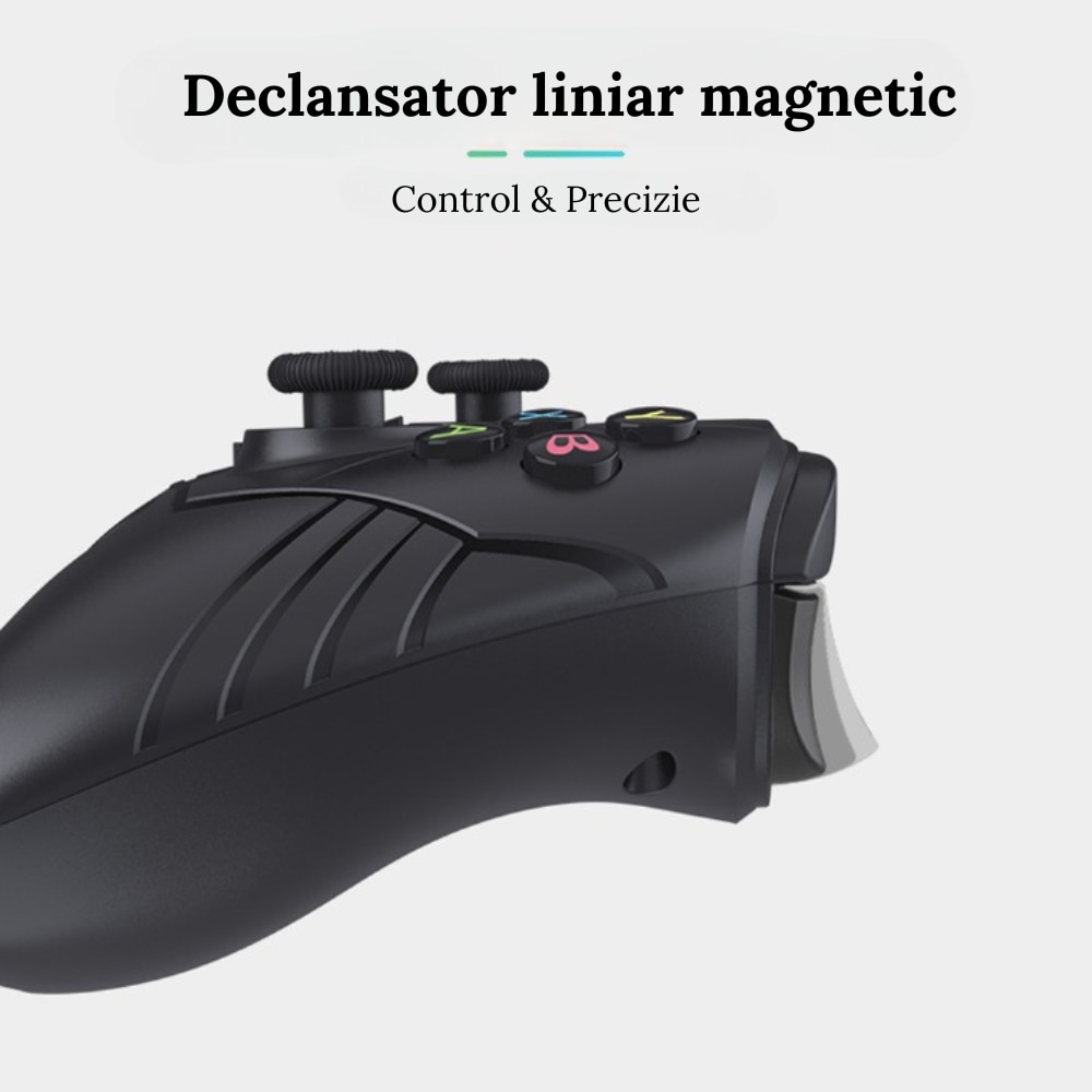Controller wirelles, 2.4G Gamepad Joystick cu vibratii duale, Doua ...