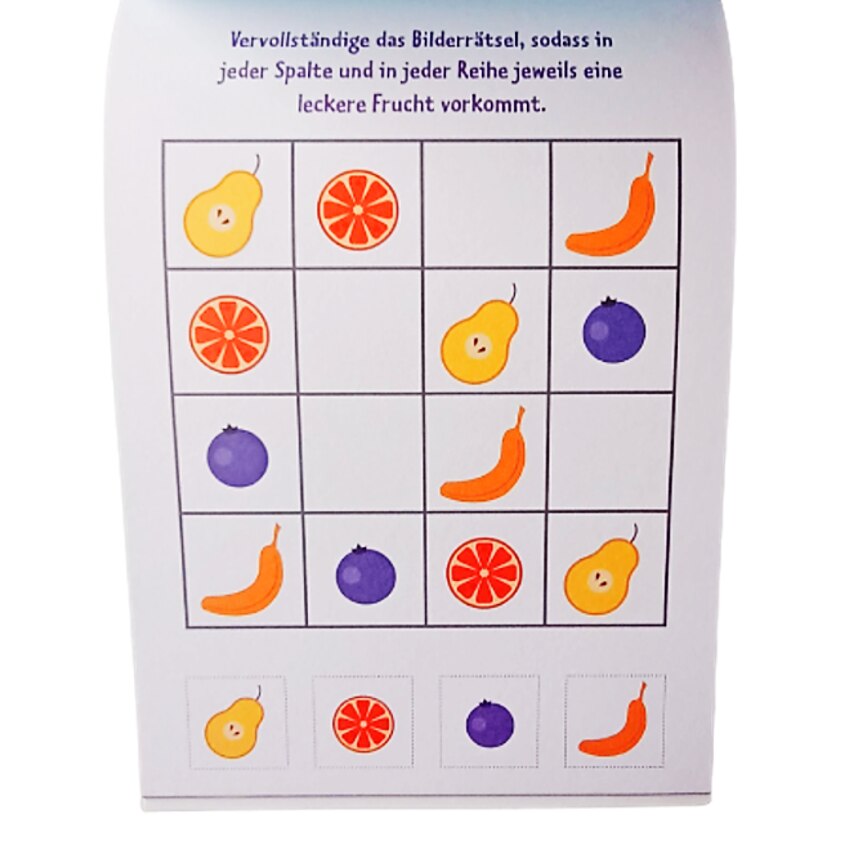 Carte in limba germana cu exercitii educative, colorat, sudoku, punct ...