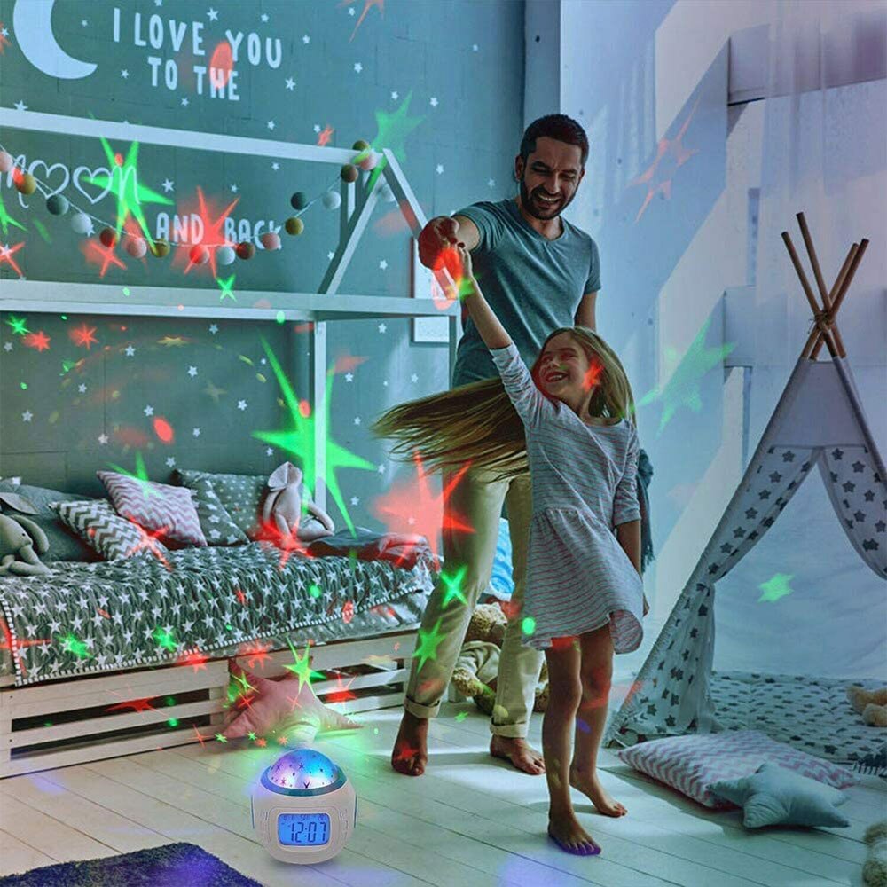 Ceas Digital Cu Muzica tip Proiector SIKS Pentru Camera Copilului ...