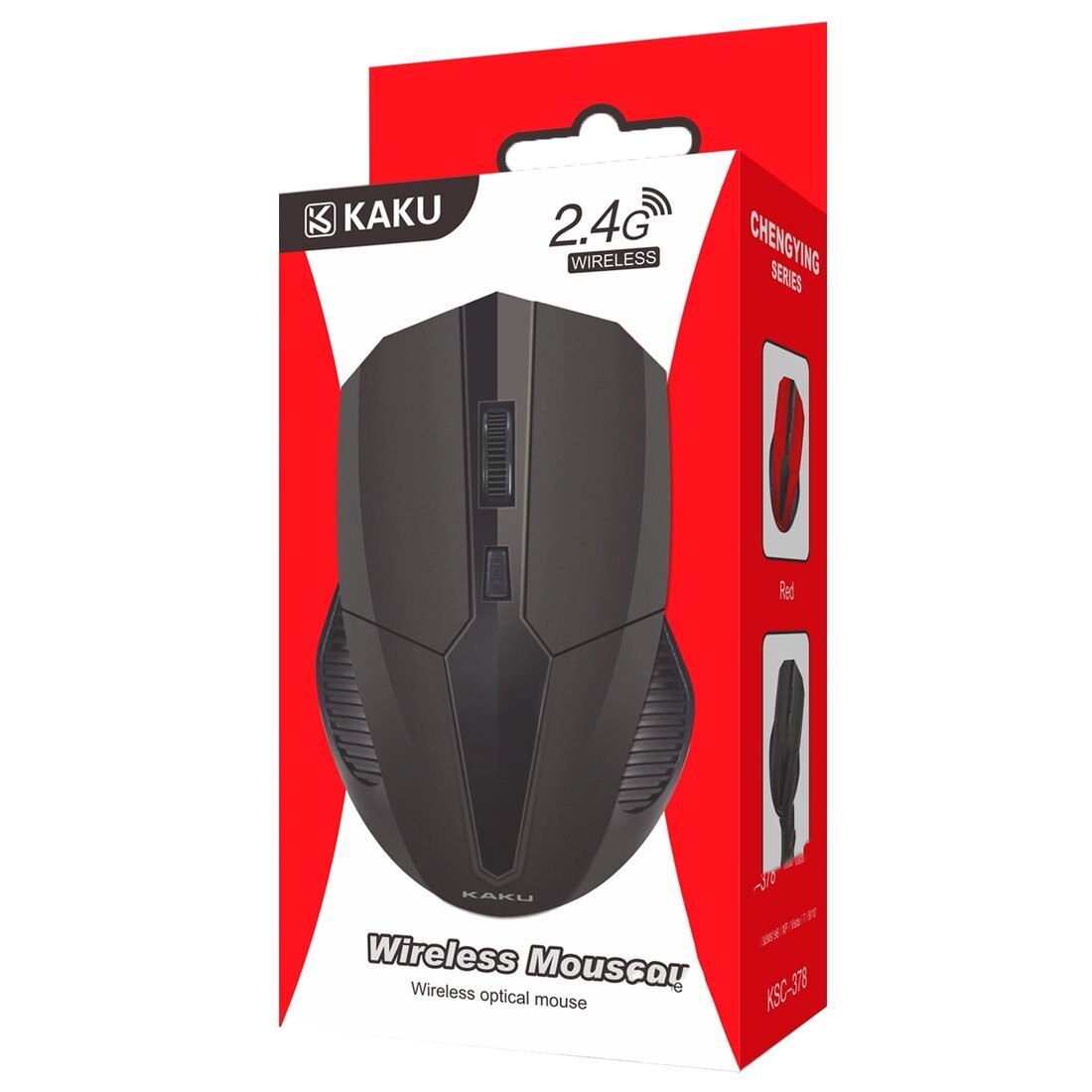 Mouse optic KAKU, fara fir cu 4 butoane (KSC-378), negru - eMAG.ro