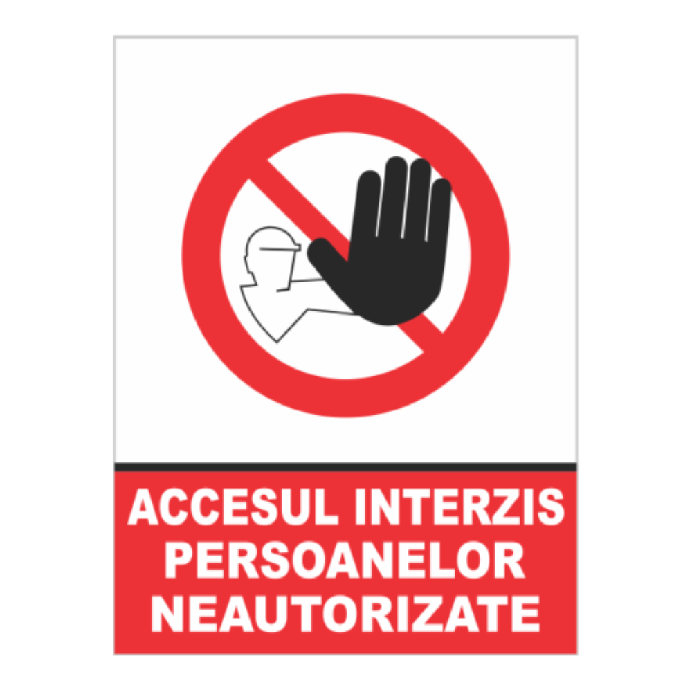 Sticker decorativ, Indicator acces interzis persoanelor neautorizate ...