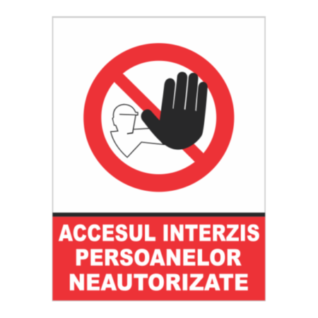 Sticker decorativ, Indicator acces interzis persoanelor neautorizate ...